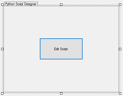 Python Script Designer dashboard control