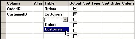 Adding columns to the SELECT query