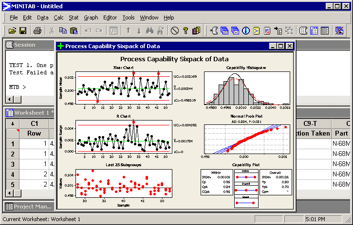 Sending information to MINITAB via COM
