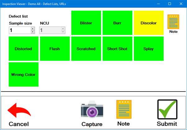 Performing Defect List tests