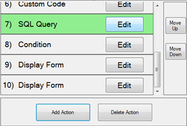 Customize the SQL Query action